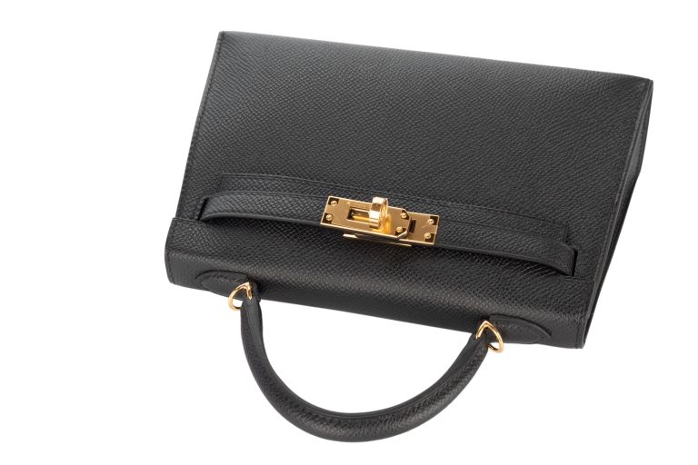 Hermès Mini Kelly HSS Noir – Black / Bleu Saphir Epsom Gold Hardware ...