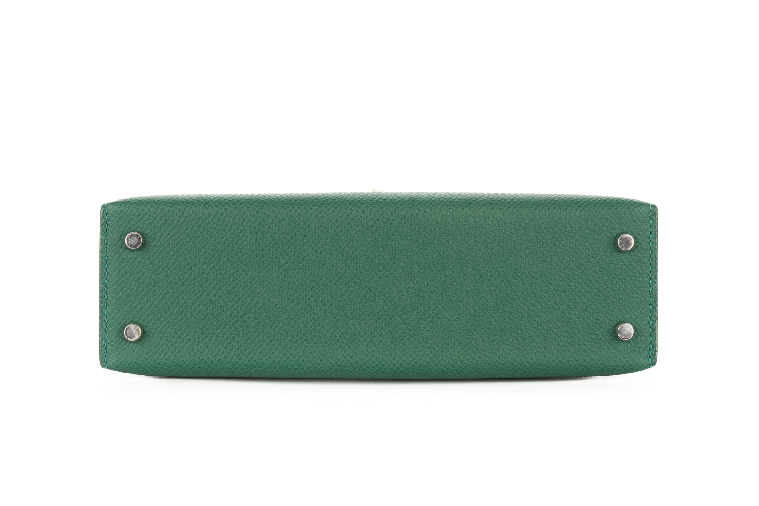 Hermès Mini Kelly Vert Moyen Epsom Electrum Hardware - Luxury Shopping