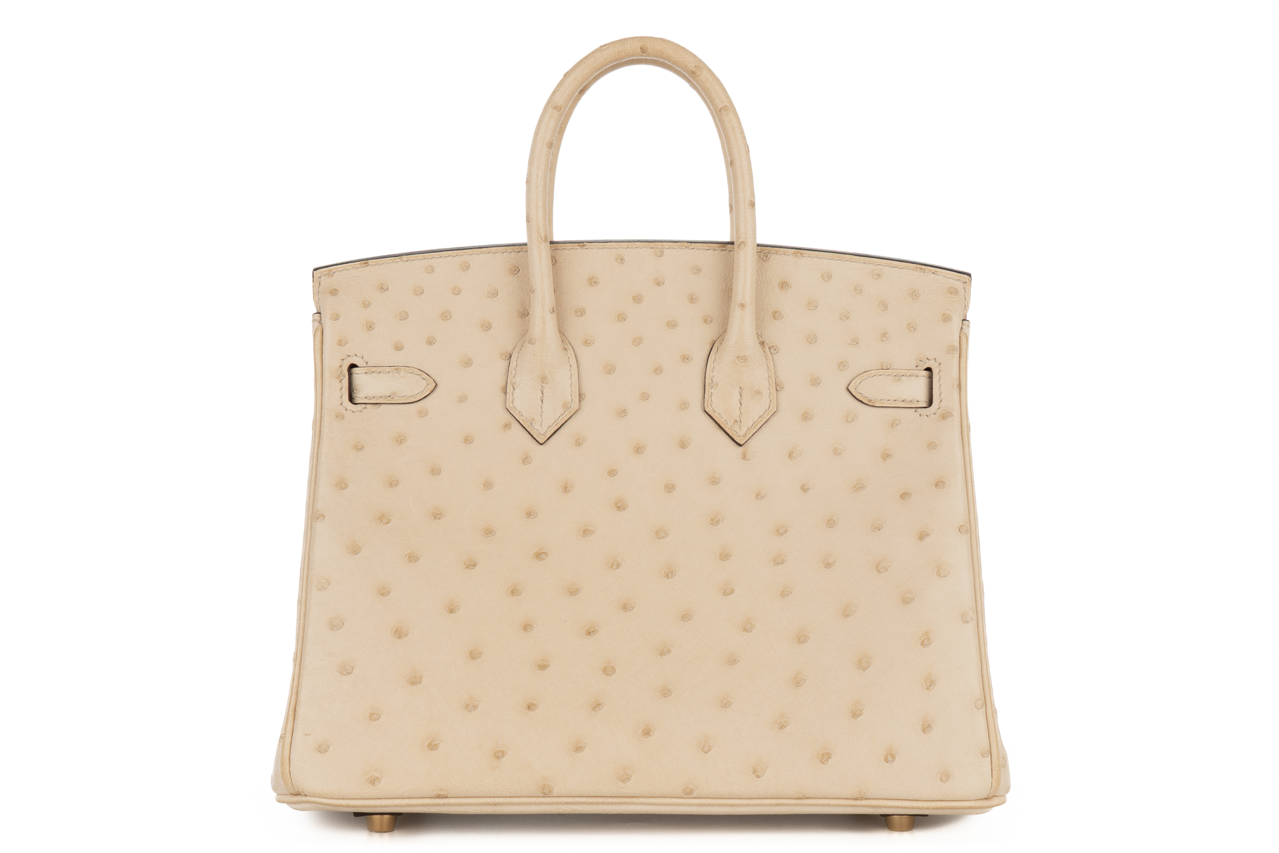Hermès Birkin 25 Parchemin Ostrich Gold Hardware - Luxury Shopping