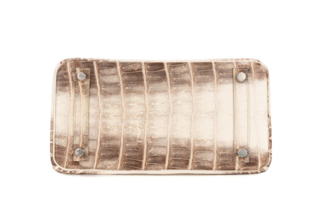 Hermès Birkin 25 Himalaya Blanc Matte Crocodile Palladium Hardware ...