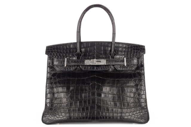 Hermès Birkin 30 Noir – Black Matte Crocodile Palladium Hardware ...