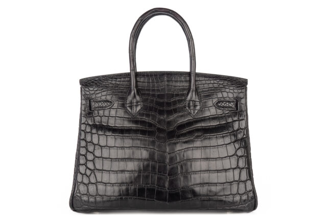 Hermès Birkin 30 Noir – Black Matte Crocodile Palladium Hardware ...