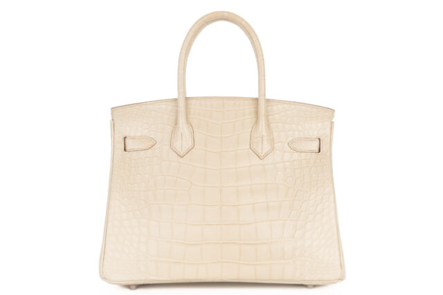 Hermès Birkin 30 Beton Matte Alligator Palladium Hardware - Luxury Shopping