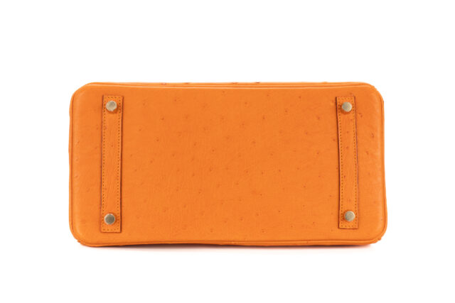Hermès Birkin 30 Orange H Ostrich Gold Hardware - Luxury Shopping